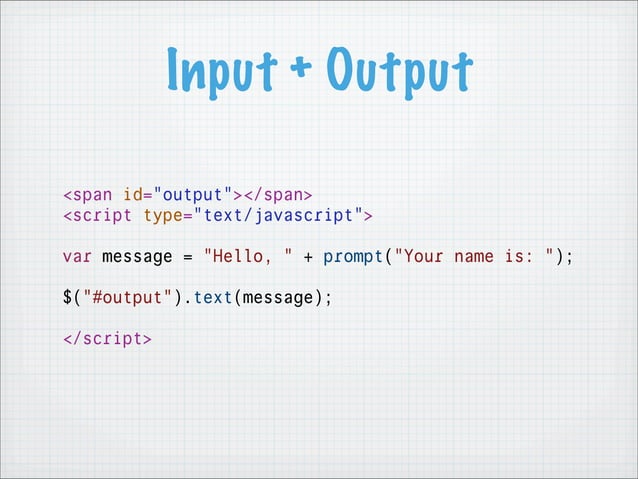 Javascript Basic | PPT