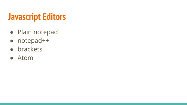 Javascript basics | PPT