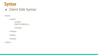 Javascript basics | PPT