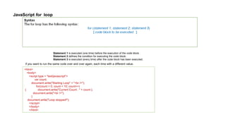 Javascript basics | PDF