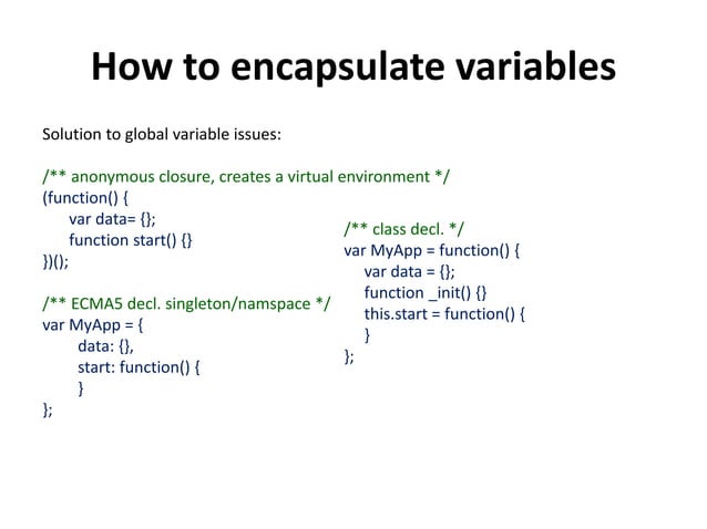Java script best practices v4 | PPT