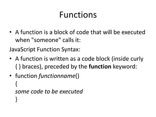 Javascript Basics by Bonny | PPTX | Web Development | Internet