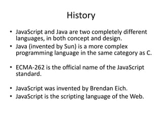 Javascript Basics by Bonny | PPTX | Web Development | Internet