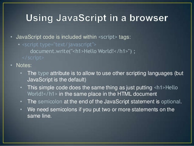 Java Script basics and DOM