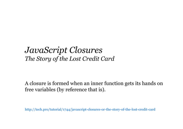 JavaScript closures | PDF | Web Development | Internet
