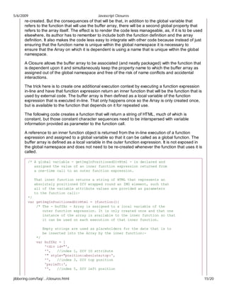 Javascript closures | PDF