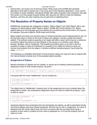 Javascript closures | PDF