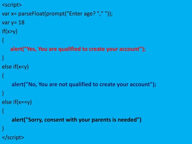 Javascript conditional statements 1 | PPTX | Programming Languages ...