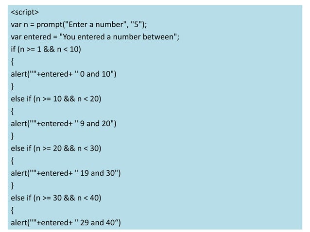 Javascript conditional statements 2 | PDF