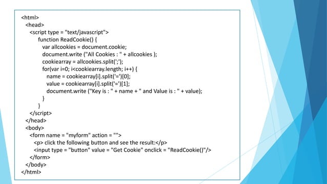 Java script cookies | PPTX