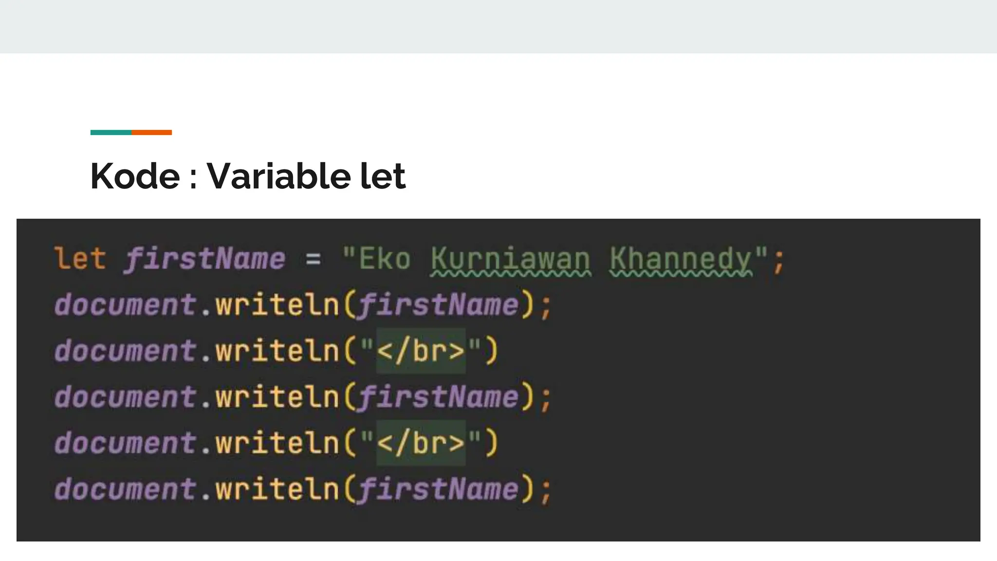JavaScript Dasar | PPTX