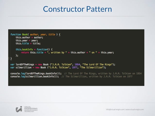 Workshop 2: JavaScript Design Patterns | PPT