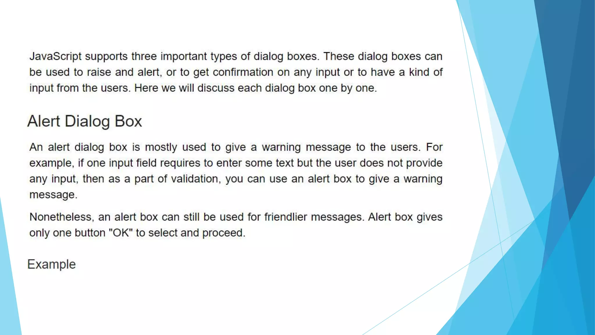 Java Script Dialog Boxes Ppt 