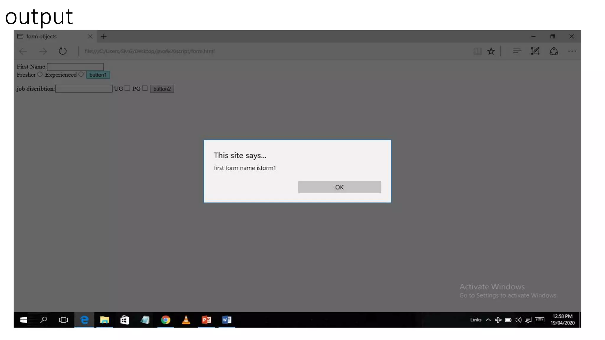 Javascript dom | PPTX