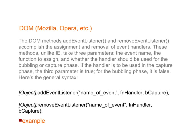 Javascript And Dom Manipulation Ppt Web Design And Html Internet