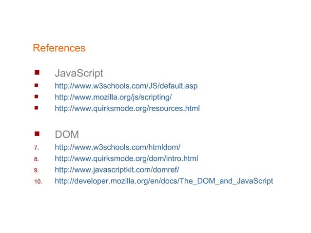 Javascript And Dom Manipulation Ppt Web Design And Html Internet