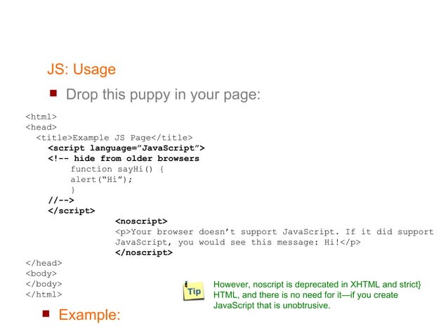 JavaScript & Dom Manipulation | PPT | Web Design and HTML | Internet