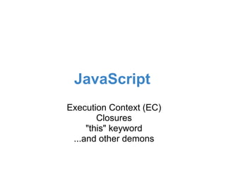 JavaScript Execution Context | PDF