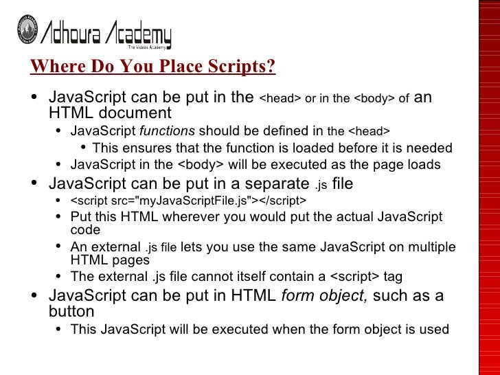 Java script final presentation