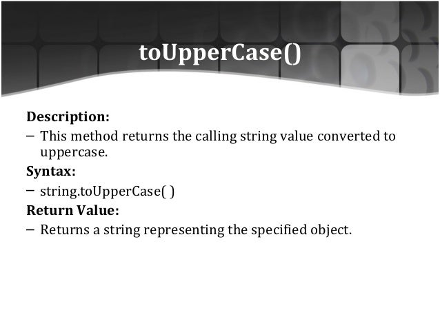 Javascript built in String Functions Javascript built in String Functions