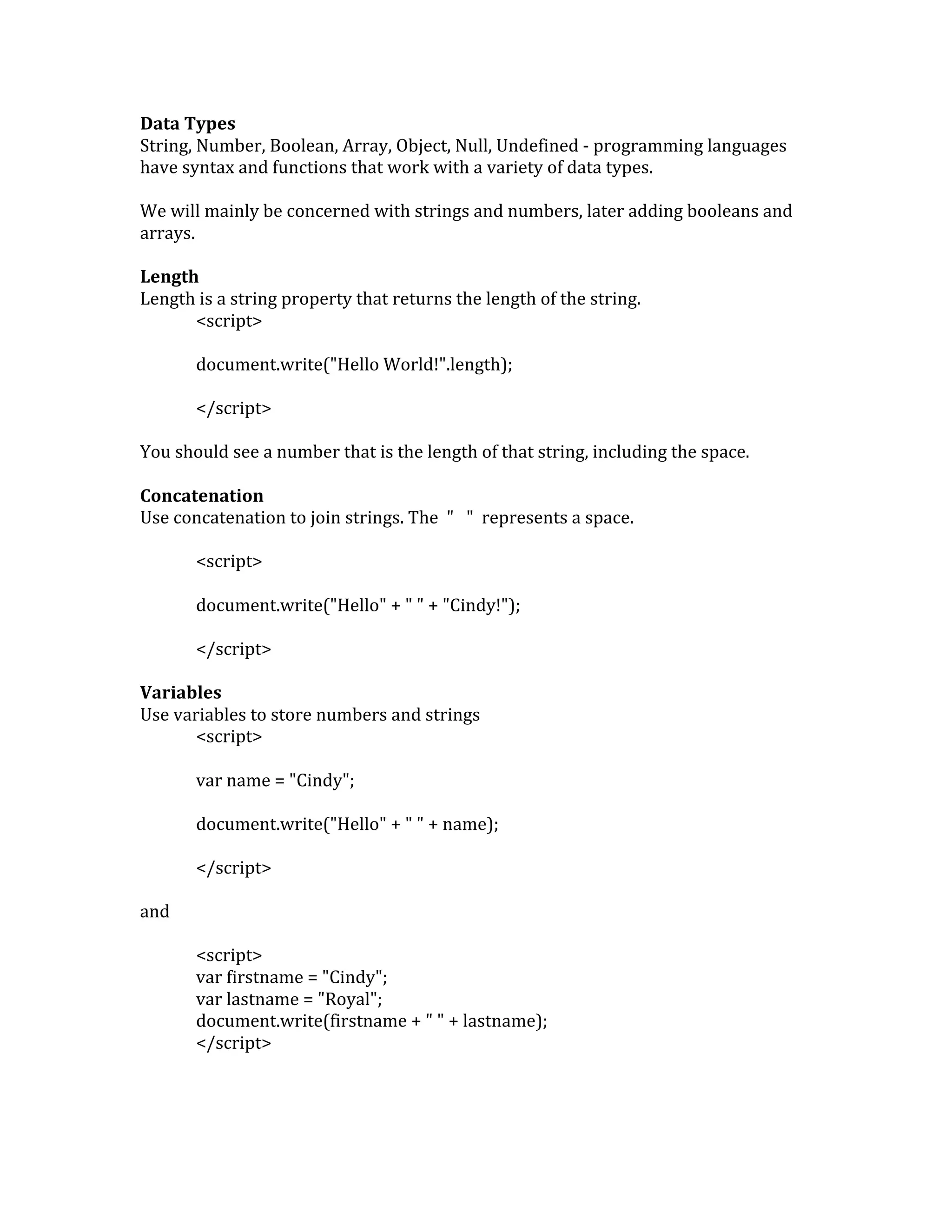 Intro to Programming for Communicators - Hacks/Hackers ATX | PDF