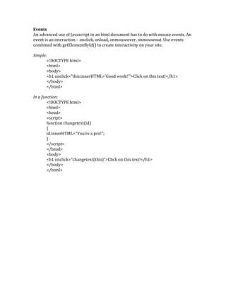 Intro to Programming for Communicators - Hacks/Hackers ATX | PDF