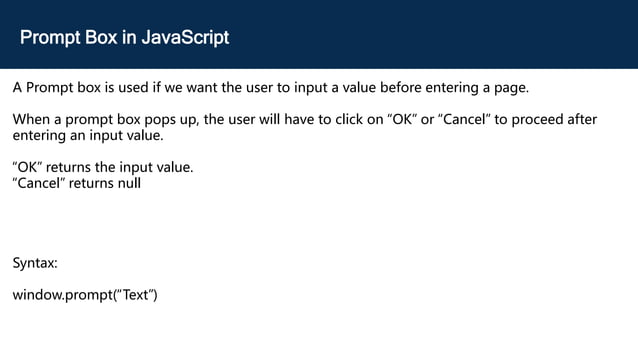 Introduction To Javascript Scripting Language Ppt