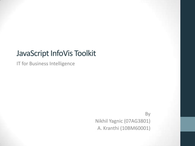Java script infovis toolkit | PPT