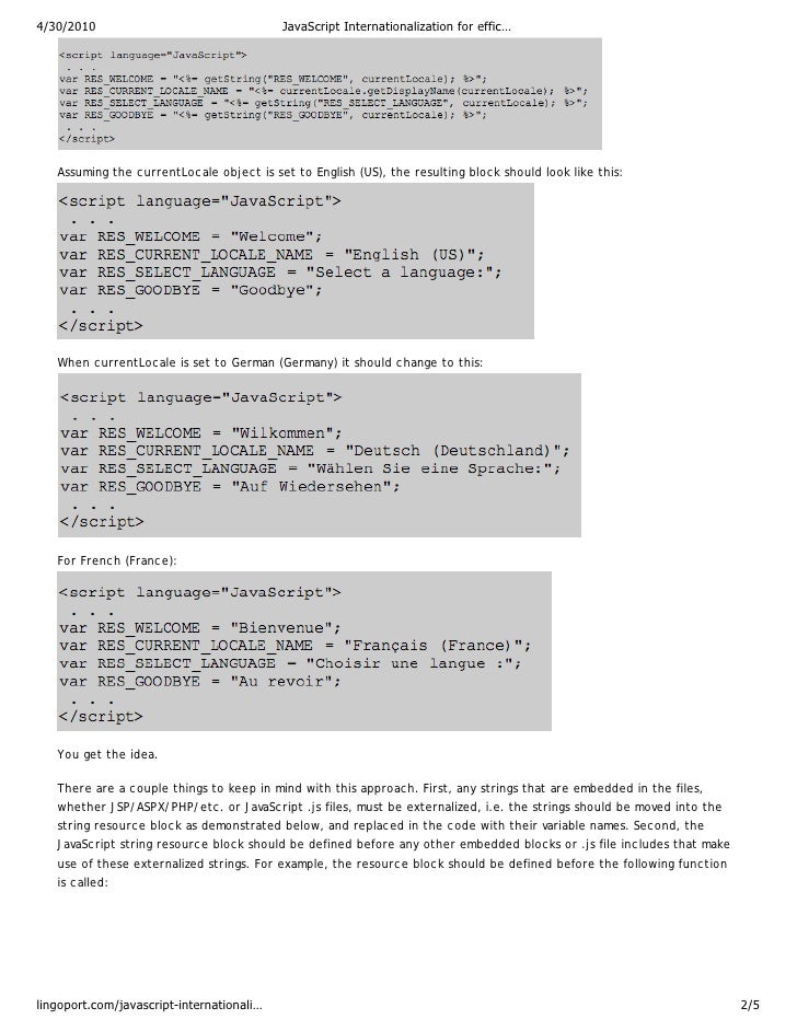 Javascript Internationalization I18n For Efficient Software Localizat 6840
