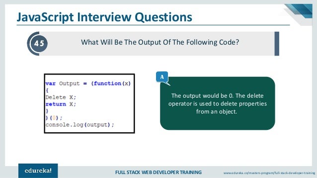JavaScript Interview Questions and Answers | Full Stack Web Developme…
