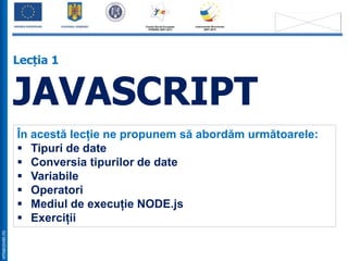Javascript introducere | PPT