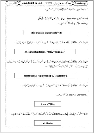 Javascript in urdu - Muhammad Danish Irshad | PDF