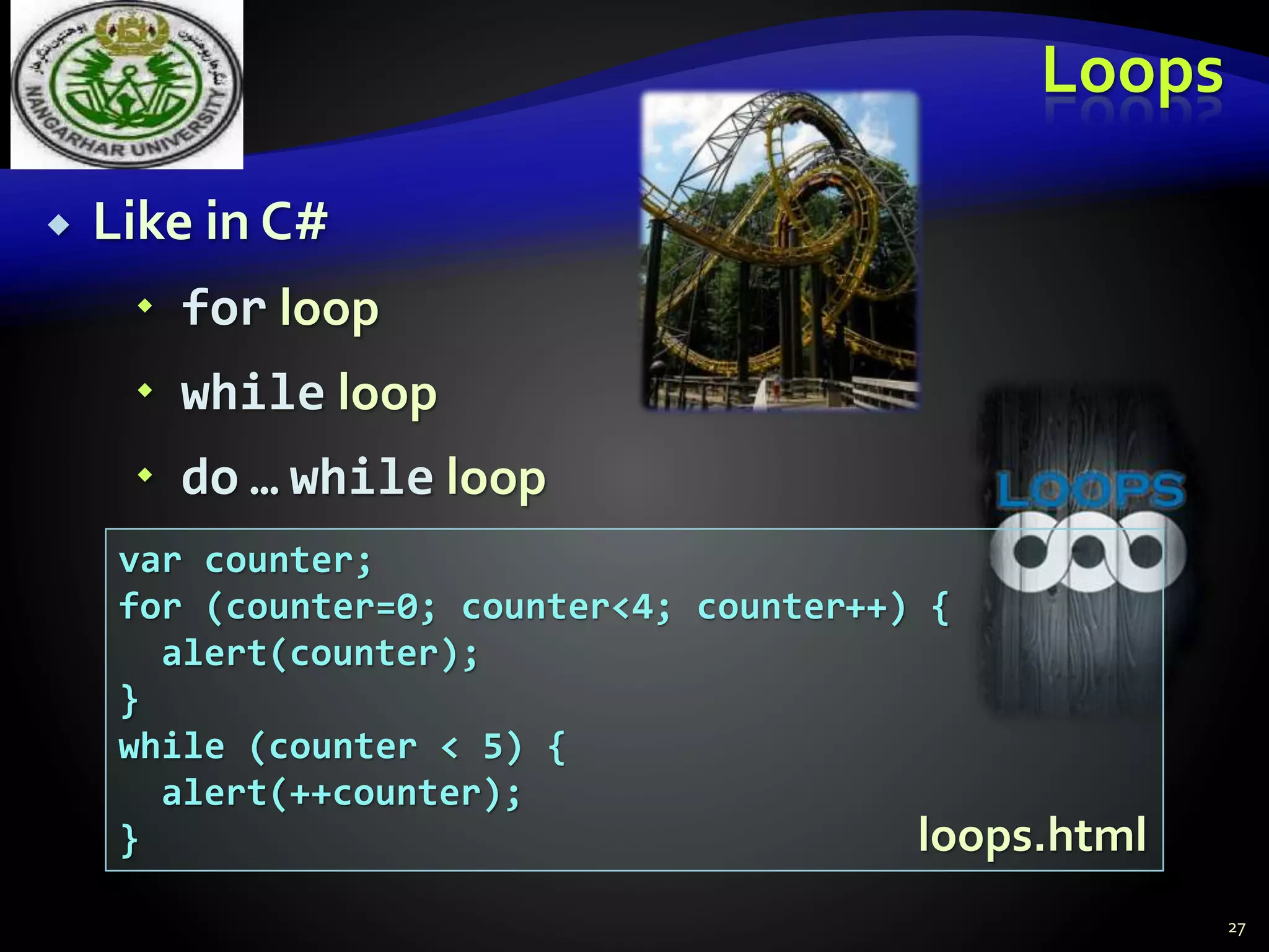 JavaScript lesson 1.pptx | Web Development | Internet