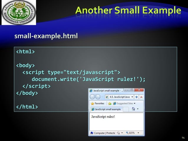 JavaScript lesson 1.pptx | Web Development | Internet