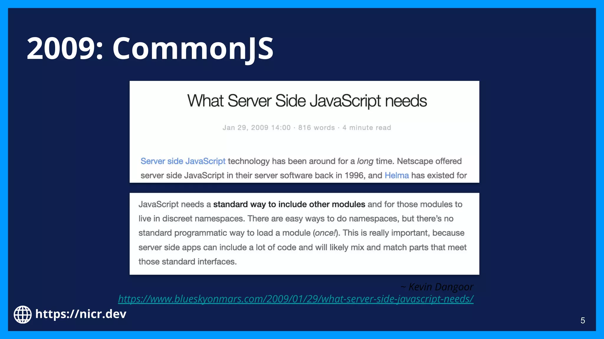 JavaScript Modules Past, Present and Future | PPT