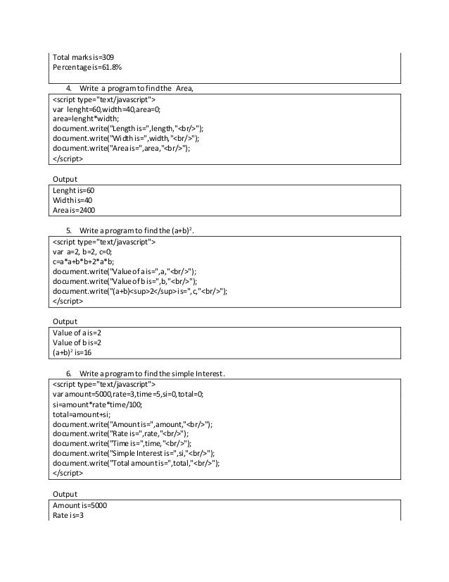 Javascript Notes