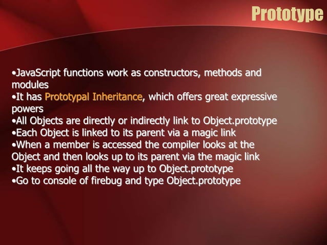 Javascript Object Oriented Programming | PPT