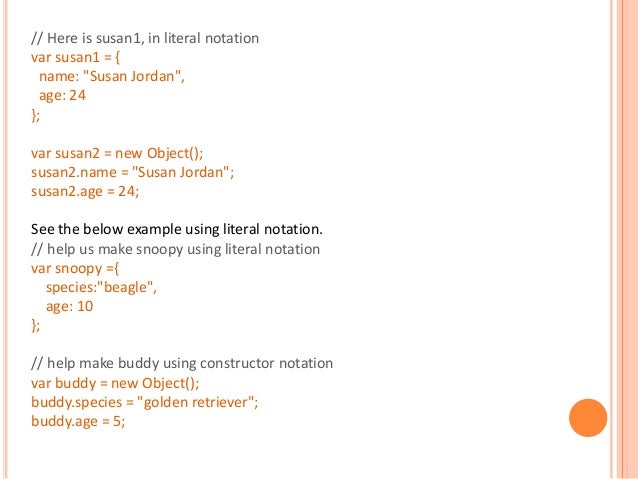 Javascript Objects And Functions