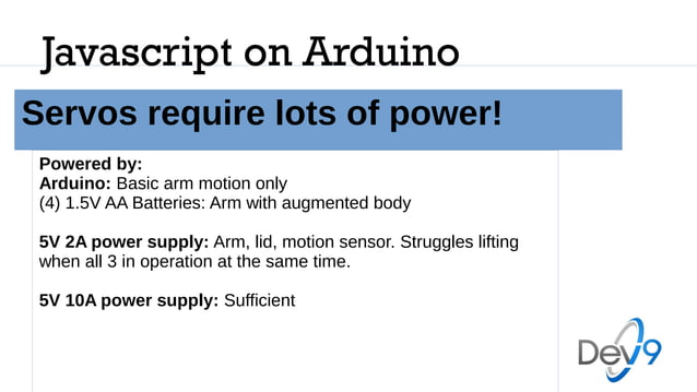 Javascript on Arduino | PPT