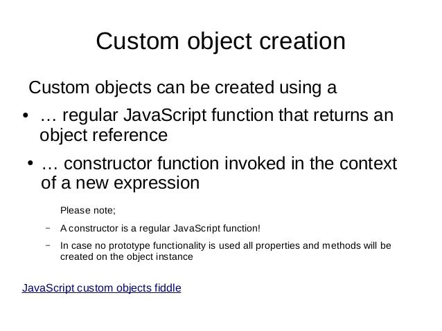 Javascript Object Oriented Programming Cheat Sheet