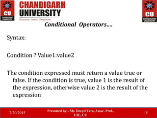 Javascript operators | PPTX