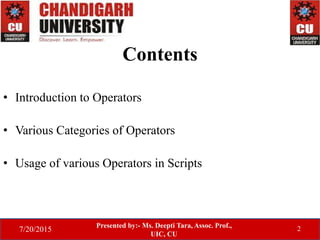 Javascript operators | PPTX