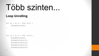 Javascript optimalizálás | PPT