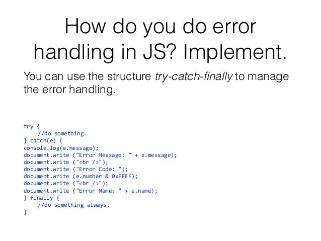 Javascript quiz. Questions to ask when recruiting developers.