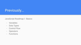 JavaScript Roadmap - DOM Manipulation | PDF