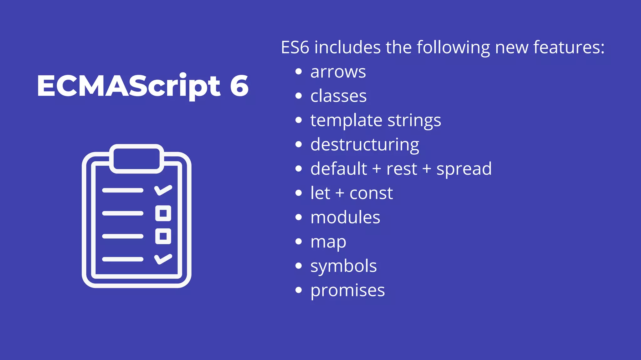 JavaScript Roadmap III - ECMAScript | PPT