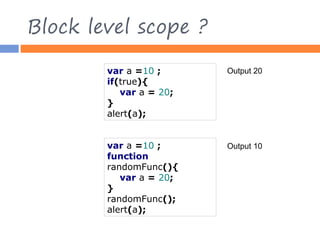 Javascript scoping | PPT