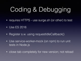 JavaScript Service Worker Design Patterns for Better User Experience | PPT