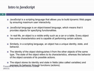 Javascript session 1 | PPTX