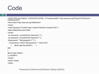 JavaScript Session 2 | PPT